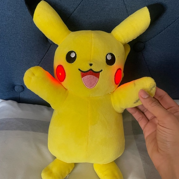 Toys | Pikachu Stuffed Animal With Lights | Poshmark